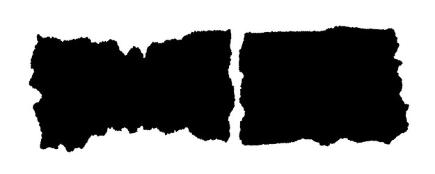 Black rectangle frames with jagged edges Vector Image