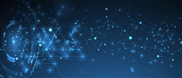 Abstract technology perspective hi-tech Royalty Free Vector