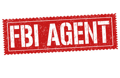 Fbi agent grunge rubber stamp Royalty Free Vector Image