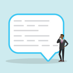 Speech bubble template for comment and reply Vector Image