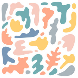 Hand drawn greasy drops liquid shapes background Vector Image