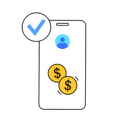 Loan online application Royalty Free Vector Image