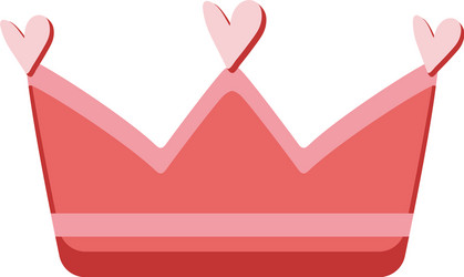 Pink crown design Royalty Free Vector Image - VectorStock