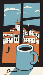 Coffee break Royalty Free Vector Image - VectorStock