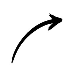Arrow In Sketchy Style Royalty Free Vector Image