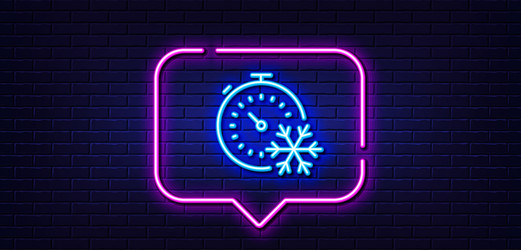 Freezing timer line icon ac cold temperature sign Vector Image Freezing timer line icon ac cold temperature sign Vector Image