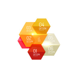 Paper infographic layout design templates Vector Image