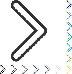 Arrowhead right icon Royalty Free Vector Image