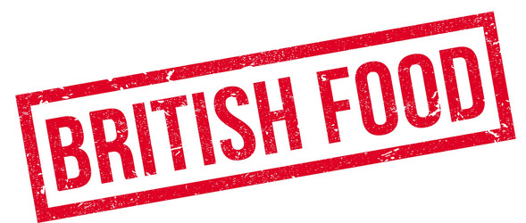 British food rubber stamp Royalty Free Vector Image
