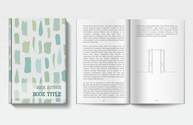 Multi-colored book cover page design creative Vector Image