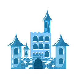 Frozen throne and pillars isolated on white Vector Image