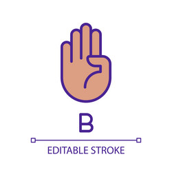 Sign Language Letter B Vector Images (over 280)