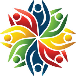 Humanity logo template Royalty Free Vector Image