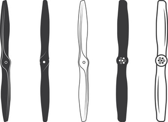 Aircraft propeller Royalty Free Vector Image - VectorStock