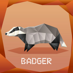 Modern letter b angry badger logo Royalty Free Vector Image