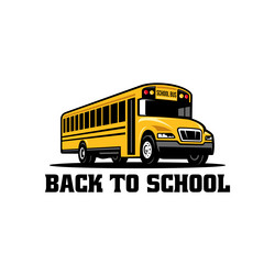 School bus logo Royalty Free Vector Image - VectorStock