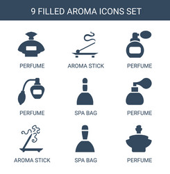 Aroma icons Royalty Free Vector Image - VectorStock