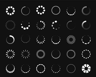 Load icon circle website buffer loader Royalty Free Vector