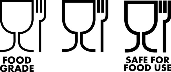 Food grade icon safe material wine glass Vector Image