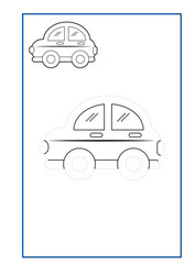 Tracing lines game for preschool or kinder Vector Image