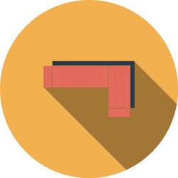 Corner sofa icon Royalty Free Vector Image - VectorStock