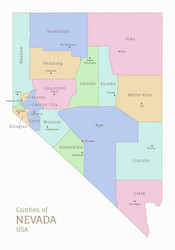 Nevada Counties Vector Images (over 530)