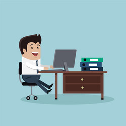 Hacker in work Royalty Free Vector Image - VectorStock