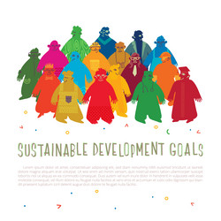 Sustainable development goals set Royalty Free Vector Image