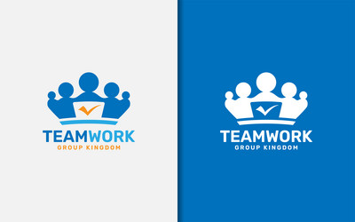 Modern people group logo design with colorful Vector Image