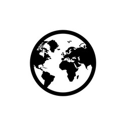 Global partners icon monochrome simple sign from Vector Image