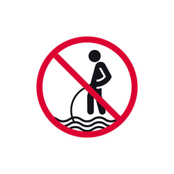 Peeing man icon symbol pissing sign urinate Vector Image