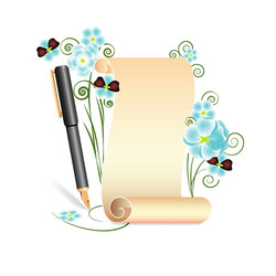 Scroll Paper Drafting Vector Images (79)