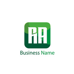 Initial letter ra logo template design Royalty Free Vector
