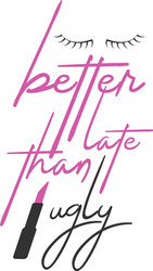 Funny quote lettering typography Royalty Free Vector Image