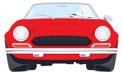 Luxury convertible funny car cartoon auto Vector Image
