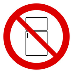 Do not freeze prohibited sign Royalty Free Vector Image