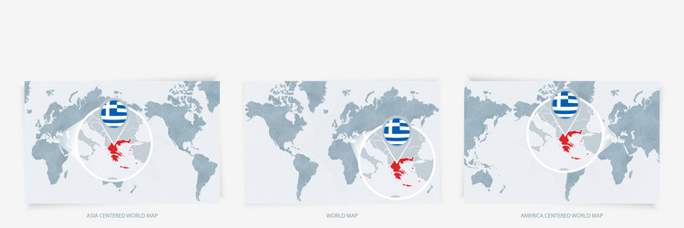 World Map Greece Vector Images (over 1,200)