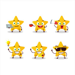 Businessman star character cartoon style Vector Image