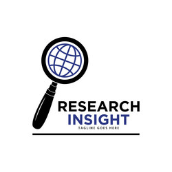Research insight logo icon template Royalty Free Vector