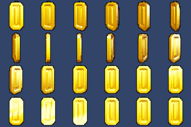 Gold coin pixel art Royalty Free Vector Image - VectorStock