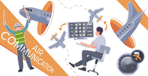 Air Traffic Control Clip Art