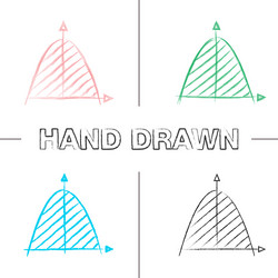 Quadrants of cartesian coordinate system Vector Image