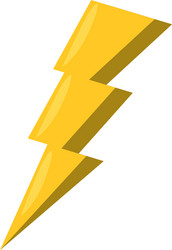 Thunderbolt lightning power energy icon Royalty Free Vector