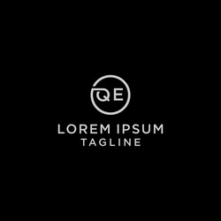 Qe circle logo Royalty Free Vector Image - VectorStock
