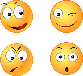 Smiley faces Royalty Free Vector Image - VectorStock