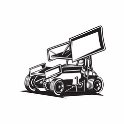 Late Model Race Car Silhouette