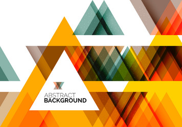 Geometric abstract triangles seamless pattern Vector Image