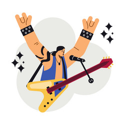 Isolated of talent rock band Royalty Free Vector Image