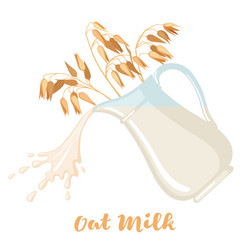 Oat milk icon isolated on white background Vector Image