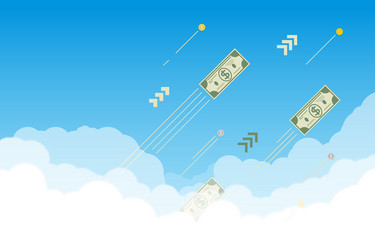 Moon at night cartoon Royalty Free Vector Image